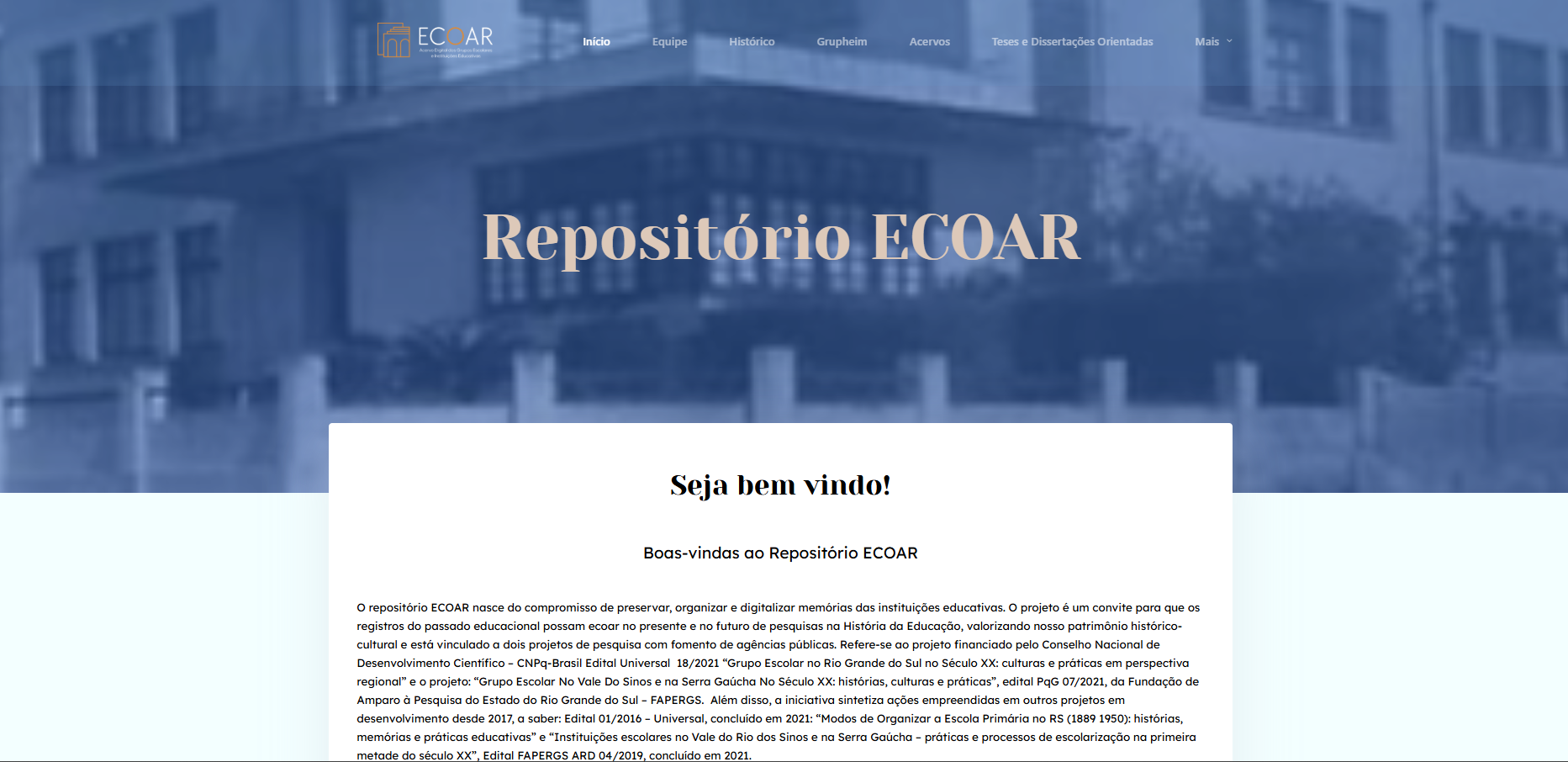 Repositório ECOAR – SBHE