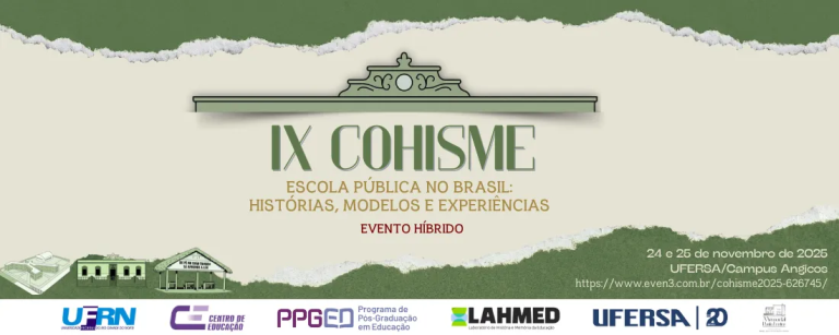 IX COHISME – Colóquio História e Memória da Educação no RN – SBHE